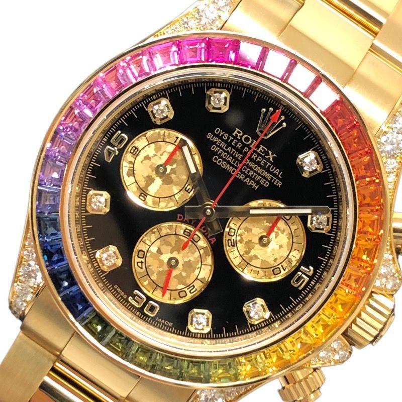 ROLEX ロレックス デイトナ レインボー 116598RBOW 腕時計 メンズ 中古 : OKURA ヤフーショッピング店 - 通販 ...