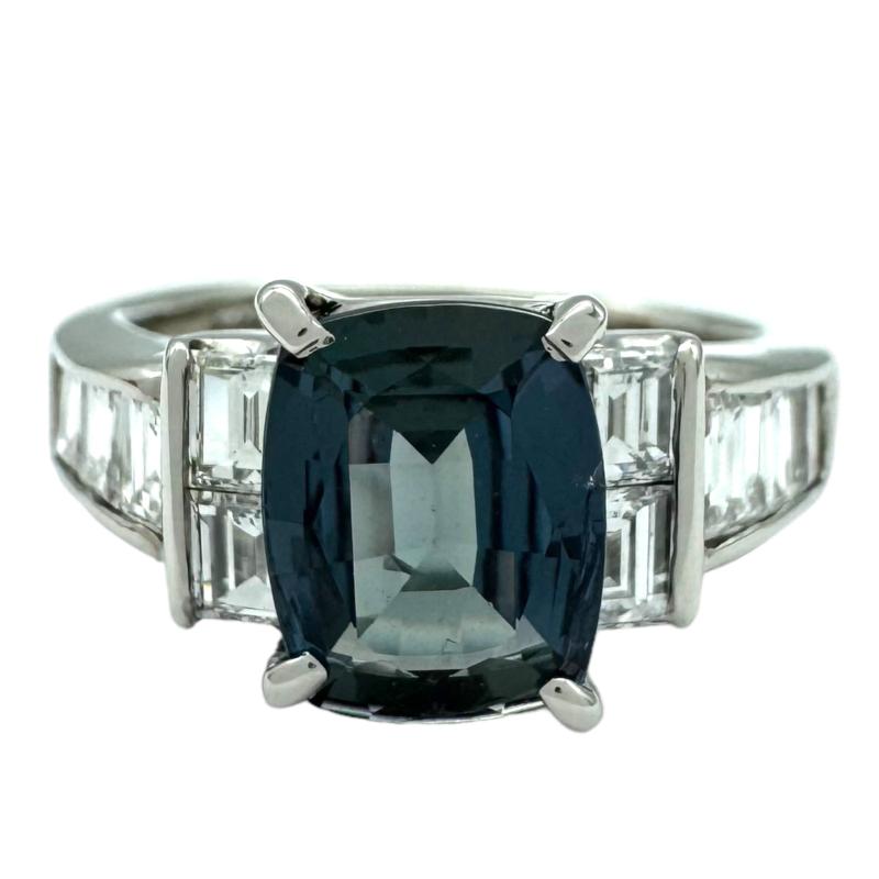 アレキサンドライト ダイヤリング 約11号 AX:1.84ct D:1.11ct Pt900 ジュエリー 中古 : OKURA ヤフーショッピング店 - 通販 - Yahoo!ショッピング