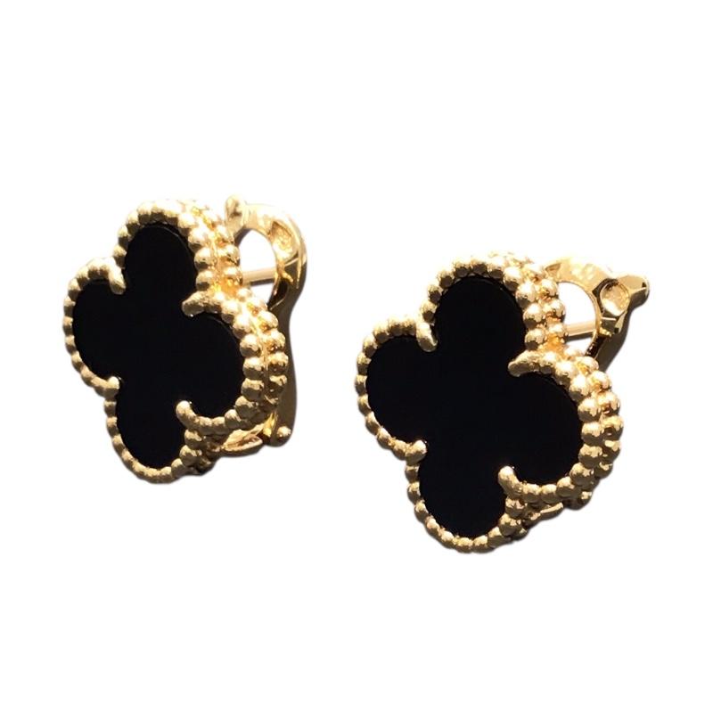 Van Cleef ＆ Arpels ヴァンクリーフ＆アーペル & ヴィンテージアルハンブラ ピアス Au750 オニキス ジュエリー 中古 : OKURA ヤフーショッピング店 - 通販 ...