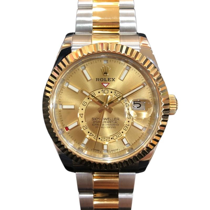 ROLEX ロレックス スカイドゥエラー 326933 ゴールド K18/SS 腕時計 メンズ 中古 : OKURA ヤフーショッピング店 ...
