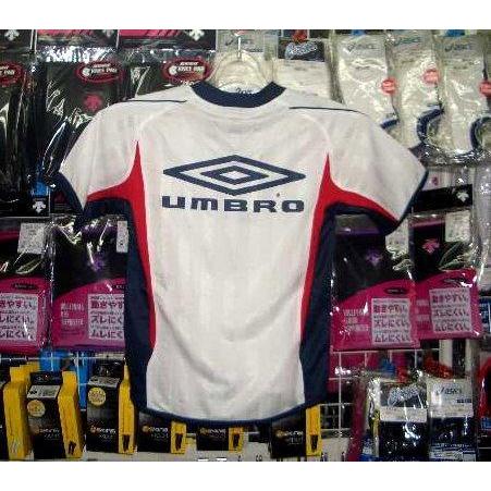 umbro アンブロ UBS7726JかっこいいプラシャツWHT 白 ホワイト130cm ジュニア キッズ 子供 新品 レトロ 即決/ : マツバラアサヒスポーツ アンブロ レトロ シャツ ...