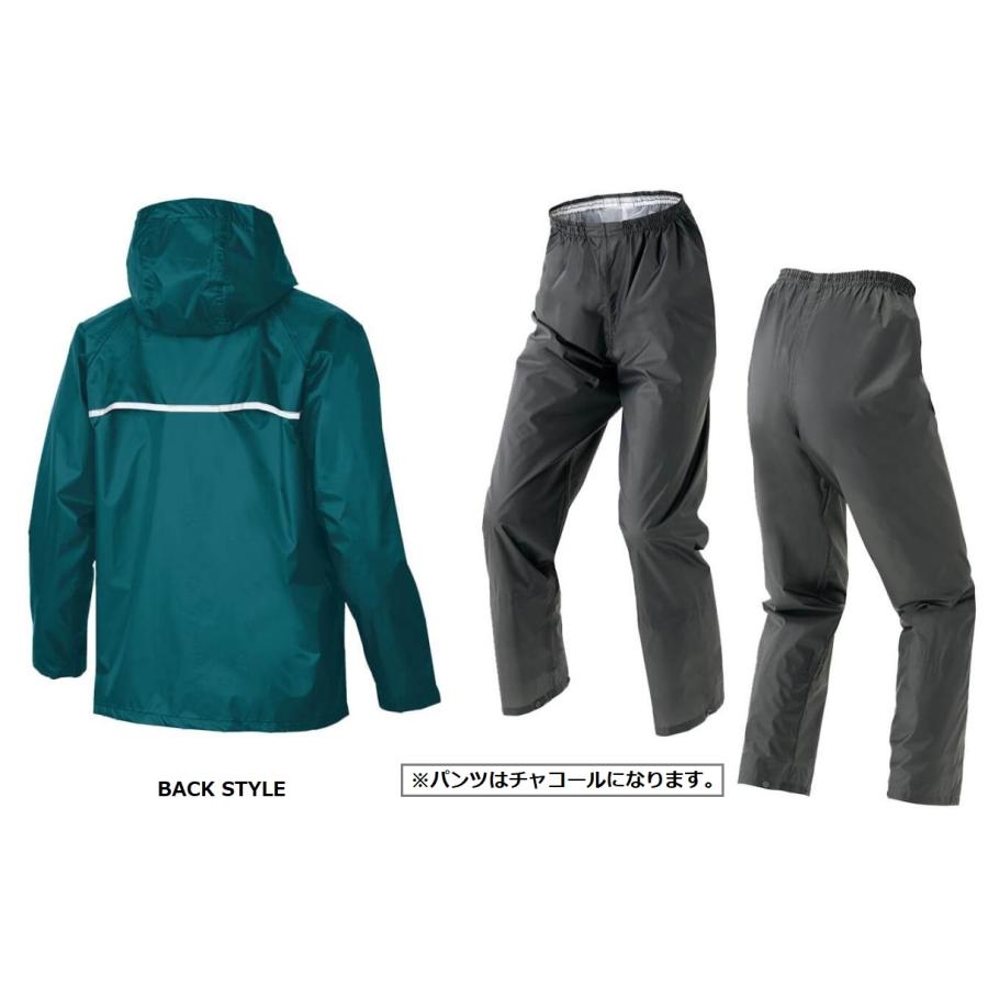 (上下セット) アイトス AZ-56207 レインスーツ (男女兼用) AS-7100 耐水圧10,000mmH2O 透湿度5,000g/m2 ...