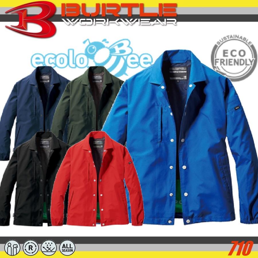 (ユニセックス) BURTLE 710 バートル コーチジャケット リサイクル素材 撥水加工 ワークウェア : 作業服 キノウェアショップ - 通販 - Yahoo!ショッピング