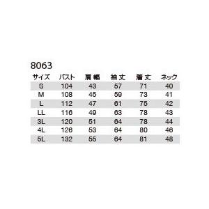 バートル 8063 長袖シャツ BURTLE オールシーズン S〜5L 制電ケア設計 (社名ネーム一か所無料) : 作業服 キノウェアショップ - 通販 - Yahoo!ショッピング