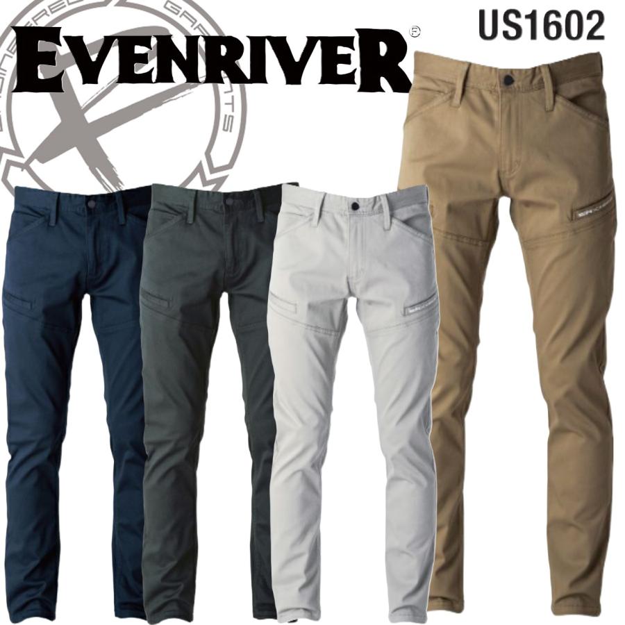 イーブンリバー US1602 ソリッドストレッチカーゴ EVENRIVER (すそ直しできます) : 作業服 キノウェアショップ - 通販 - Yahoo!ショッピング