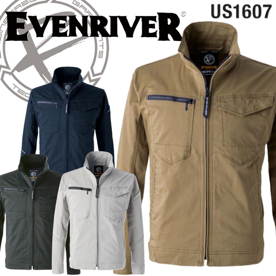 イーブンリバー US1607 ソリッドストレッチジャケット EVENRIVER アウター (社名ネーム一か所無料) : 作業服 キノウェアショップ - 通販 - Yahoo!ショッピング