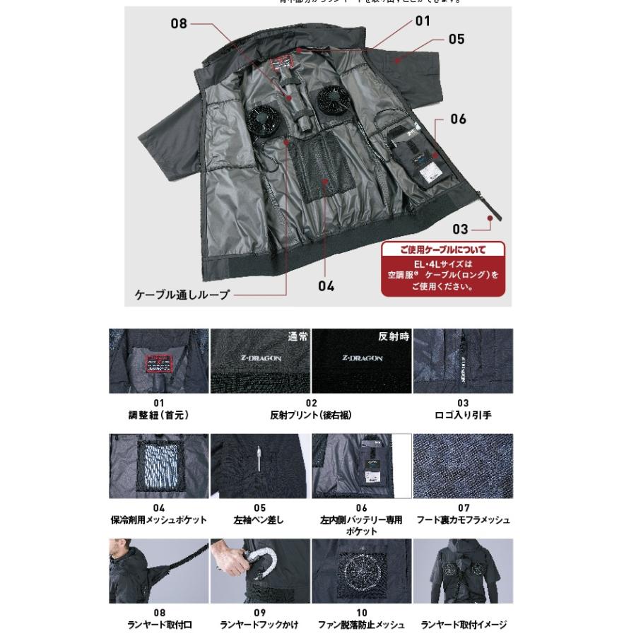 自重堂 (サイドファンタイプ) 服のみ SDGs対応 エコ空調服 ベスト Z-DRAGON 74290 ジードラゴン (社名ネーム一か所無料 ...