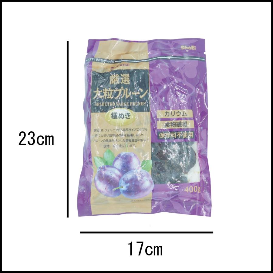 正栄食品 サンライズ・厳選大粒プルーン種ぬき 400g : 大槻食品館