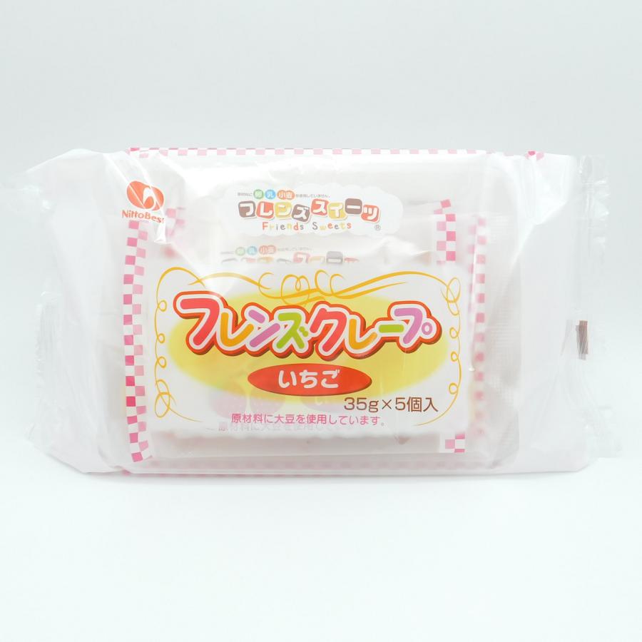 日東ベスト フレンズクレープ(いちご) 175g(35g×5) : 大槻食品館キャロットヤフー店 - 通販 - Yahoo!ショッピング