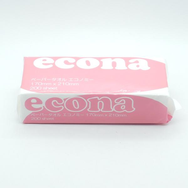 econa エコナペーパータオルエコノミー 200枚 小判 : 大槻食品館キャロットヤフー店 - 通販 - Yahoo!ショッピング