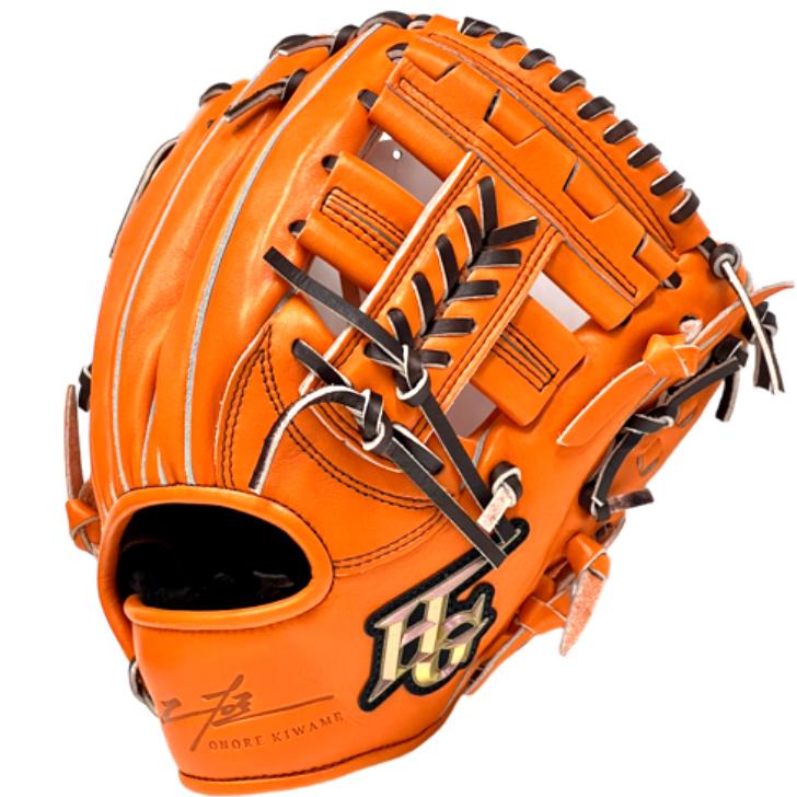 ハイゴールド 心極 軟式グローブ 内野手用 右投げ用 OKG-3106 HI-GOLD 軟式用 グラブ 野手用 右利き オレンジ 一般用 大人用 中学軟式 部活 軟式野球 野球 : okg ...