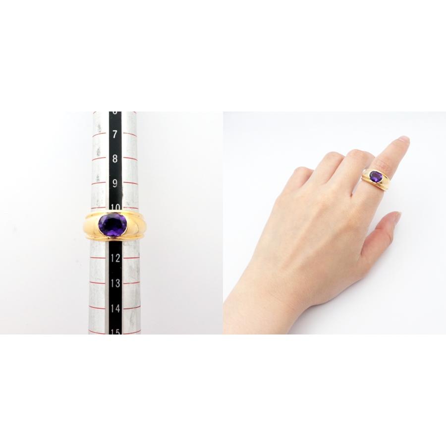 BOUCHERON 美品 ブシュロン ヴィンテージ 紫石 リング 約10.5号 BOUCHERON 美品 ブシュロン ヴィンテージ 紫石 リング 約10.5号