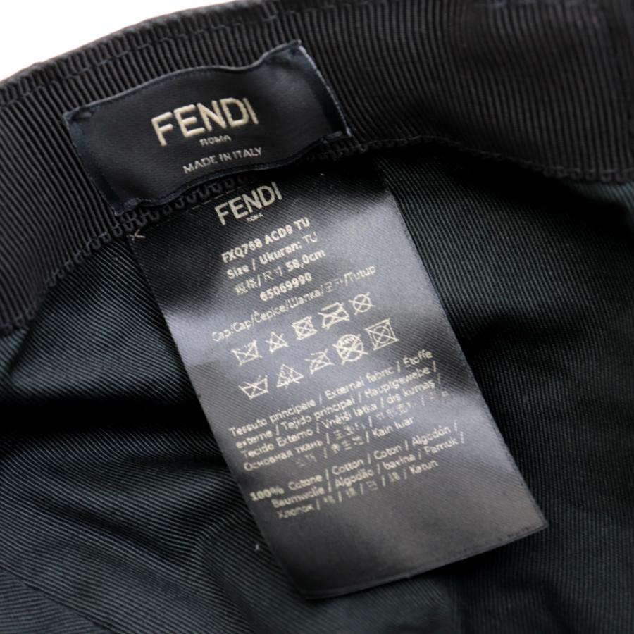 FENDI フェンディ モンスター刺しゅう ベースボール キャップ FENDI フェンディ モンスター刺しゅう ベースボール キャップ