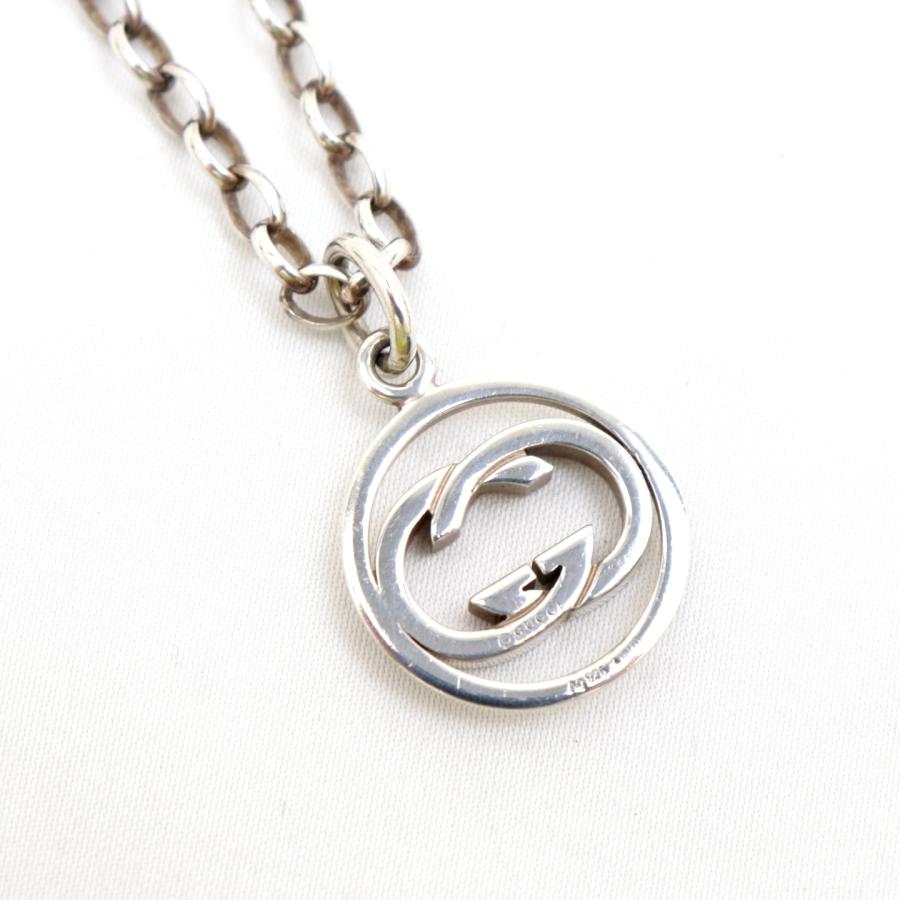 GUCCI グッチ インターロッキングG ネックレス ユニセックス シルバー925 GG ペンダント メンズ レディース : オパールヤフーショッピング店 - 通販 - Yahoo!ショッピング