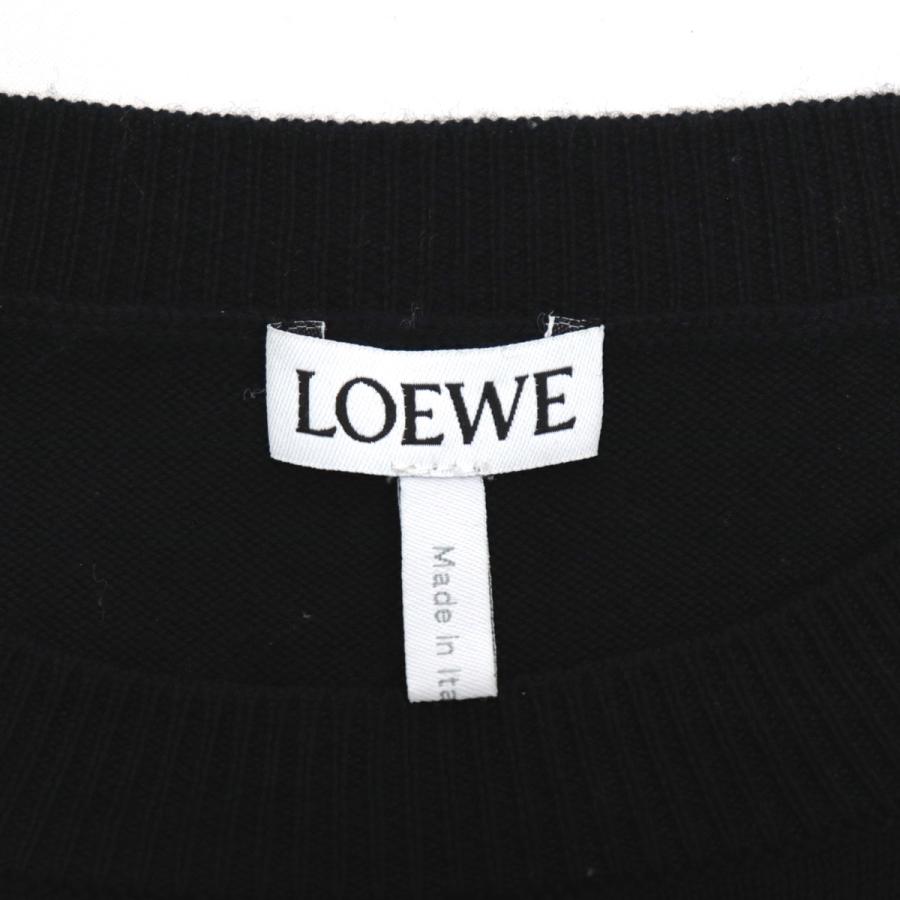LOEWE 美品 ロエベ アナグラム ウール セーター メンズ 黒 XS LOEWE 美品 ロエベ アナグラム ウール セーター メンズ 黒 XS