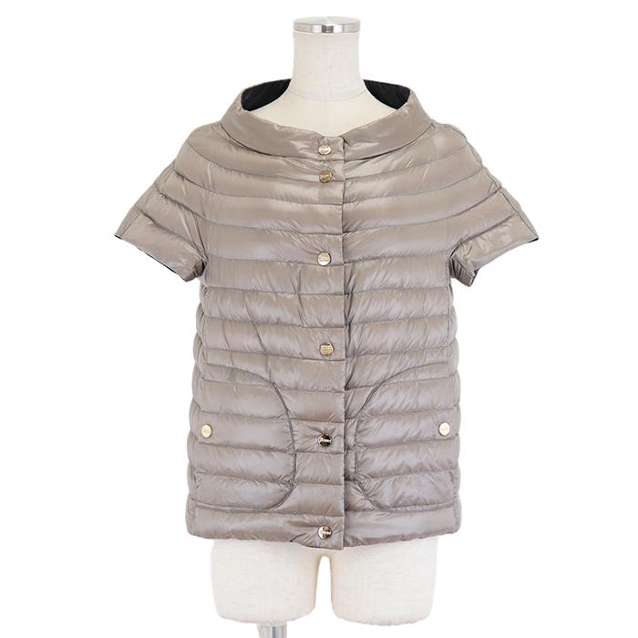 HERNO 【新品同様】ヘルノ PI0902D リバーシブル 2WAY フレンチダウン インナーダウン ライトダウン レディース 38 ベージュ ブラック Herno : オパールヤフー ...