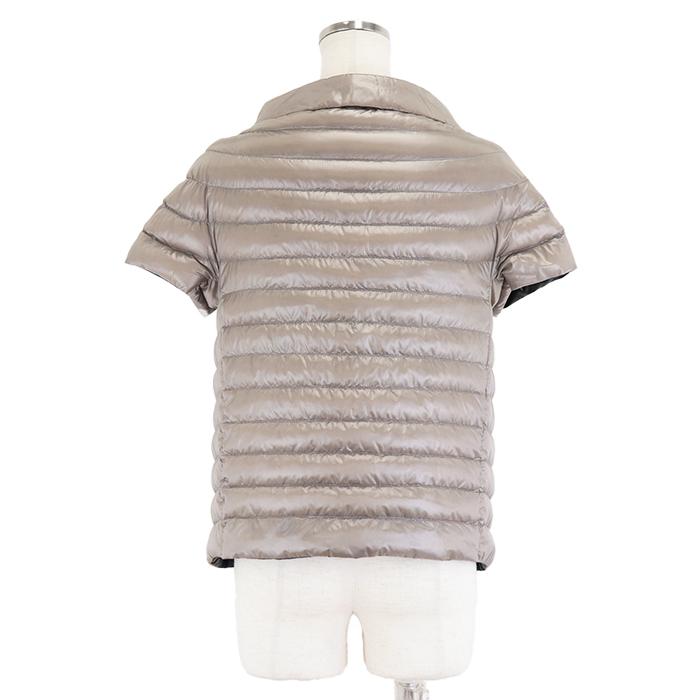 HERNO 【新品同様】ヘルノ PI0902D リバーシブル 2WAY フレンチダウン インナーダウン ライトダウン レディース 38 ベージュ ブラック Herno : オパールヤフー ...