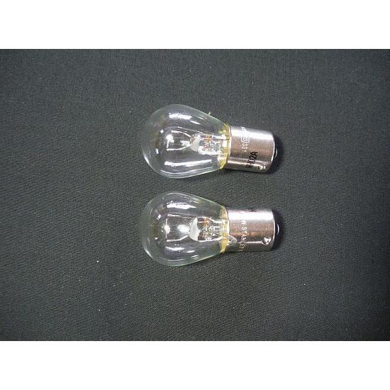 BMWシングルS25テールランプバルブBA15sテールライトバルブ12V21W電球2個6シリーズE24E63E64クリア球 ...