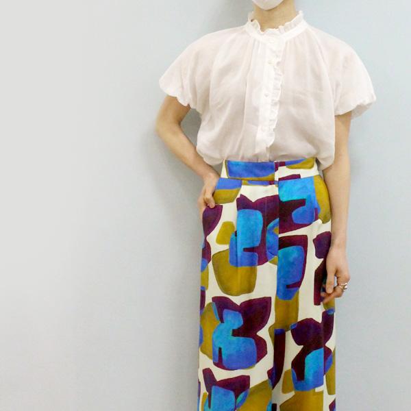 Ballsey ボールジー TOMORROWLAND トゥモローランド 11-01-52-01205 スムース ラミー フリル カラー ブラウス : Open menu - 通販 ...