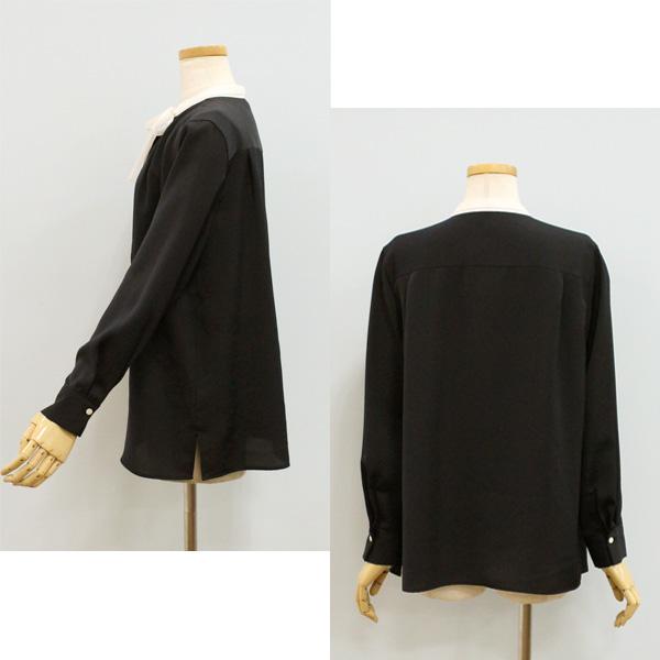 Ballsey ボールジー TOMORROWLAND トゥモローランド 11-01-54-01204 スムース サテン ストリング ネック ブラウス : Open menu - 通販 ...