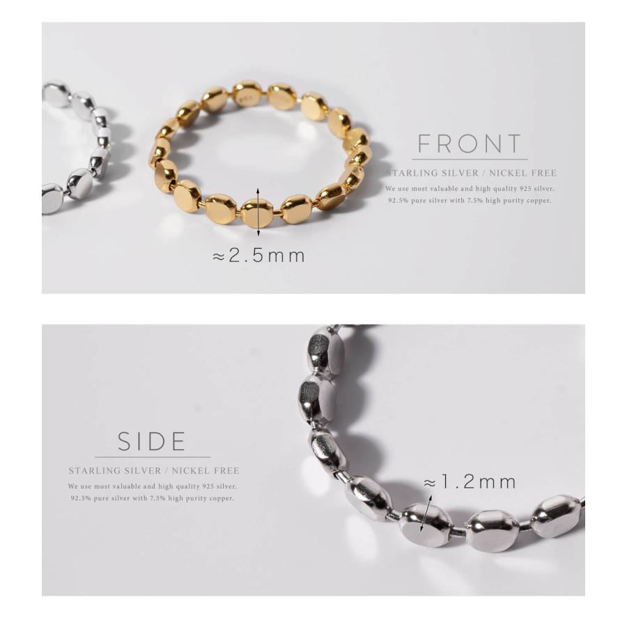 Ops. リング レディース ドット 指輪 シルバー k18 【kivia-ring キヴィア】 ドットリング シルバー925 ゴールド ...