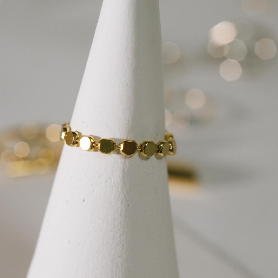 ドット リング 指輪 レディース シルバー k18 仕上げ 【kivia-ring キヴィア】 ドットリング リング シルバー925 ゴールド ...