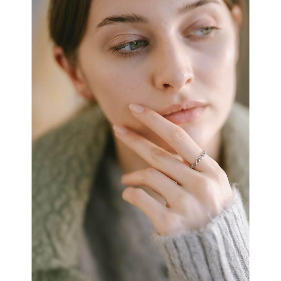 Ops. リング レディース ドット 指輪 シルバー k18 【kivia-ring キヴィア】 ドットリング シルバー925 ゴールド ...