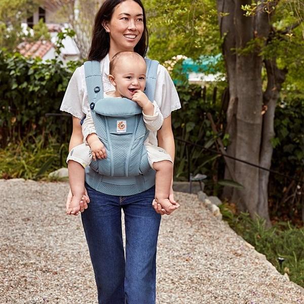 ergobaby エルゴベビー オムニブリーズ スレートブルー ERGO baby OMNI Breeze 抱っこ紐 抱っこひも だっこひも ベビーキャリア : ORANGE-BABY ...