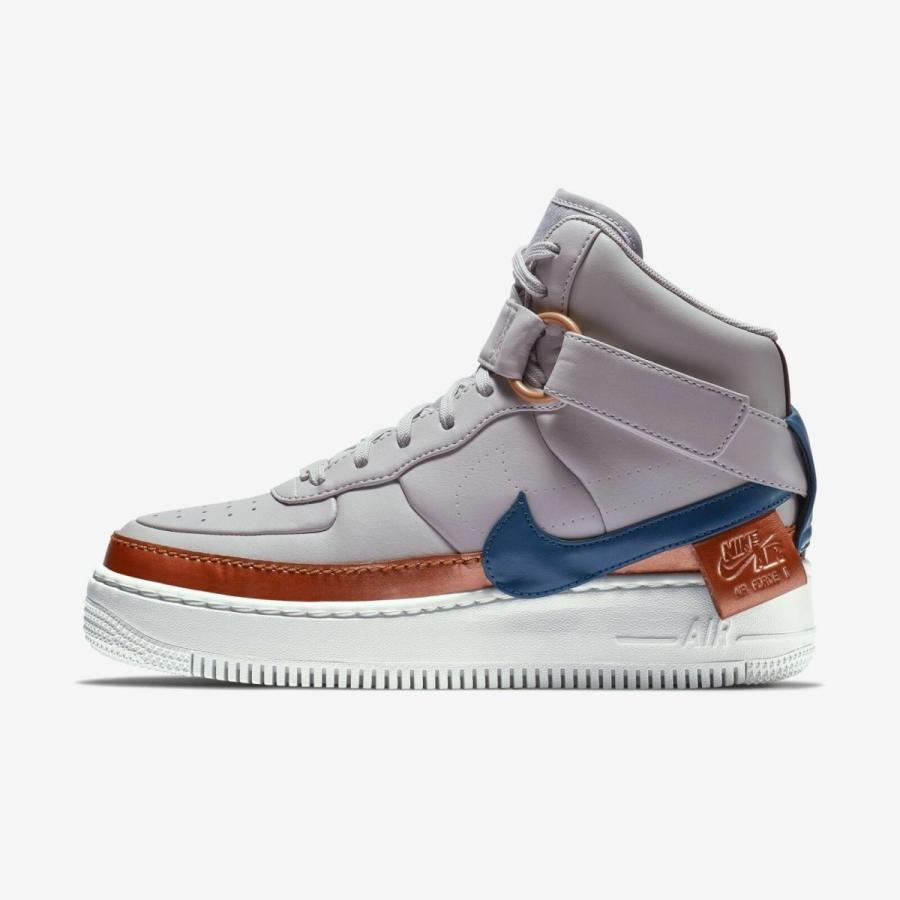 NIKE ナイキ エア フォース 1 Air Force Juster HI XX レディース AR0625-500 ハイカット Grey ...