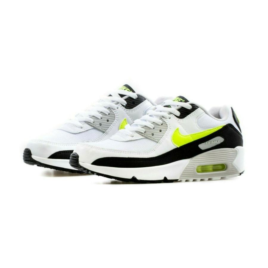 NIKE ナイキ エアマックス90 Air Max 90 LTR Leather Low Shoes GS Grade School ...