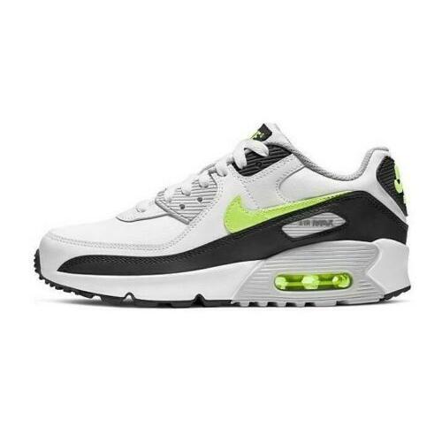NIKE ナイキ エアマックス90 Air Max 90 LTR Leather Low Shoes GS Grade School ...