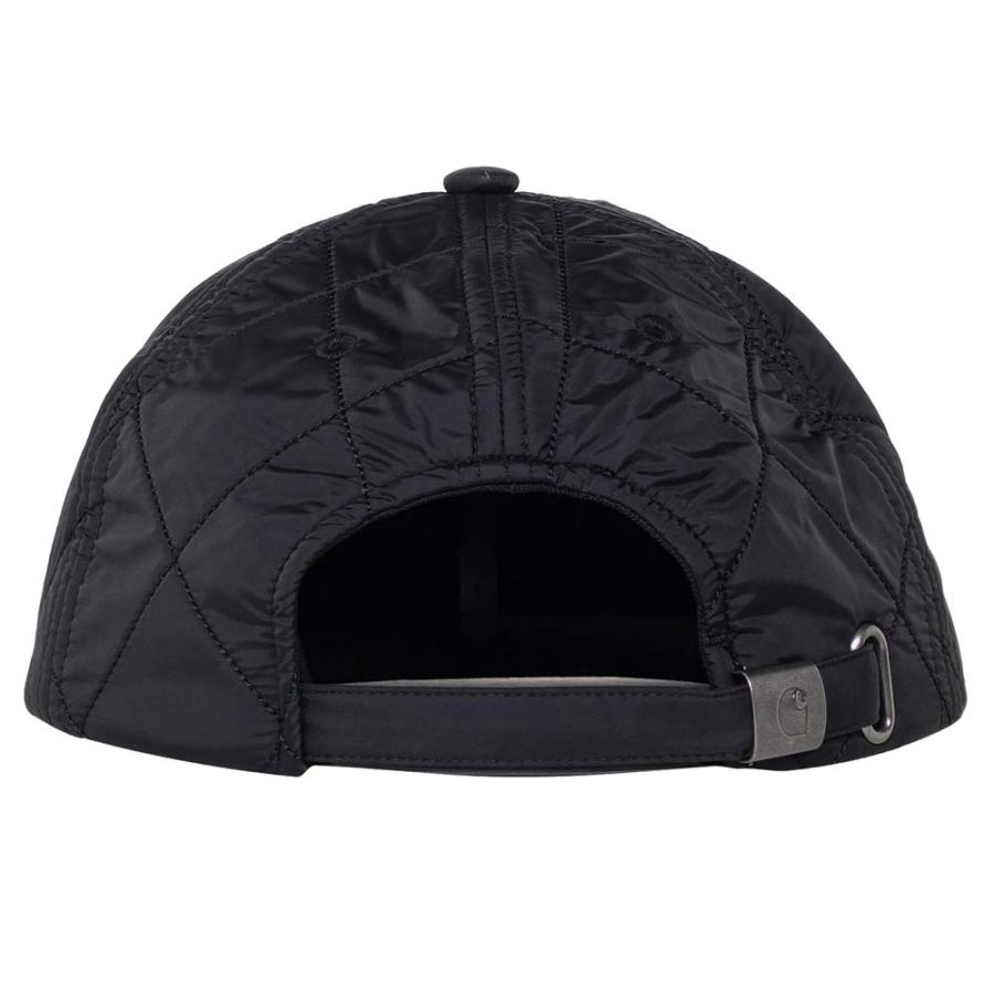 Carhartt クリアランス カーハート WIP ロゴキャップ ナイロンキルティング マデラキャップ 帽子 Madera Cap ブラック ...