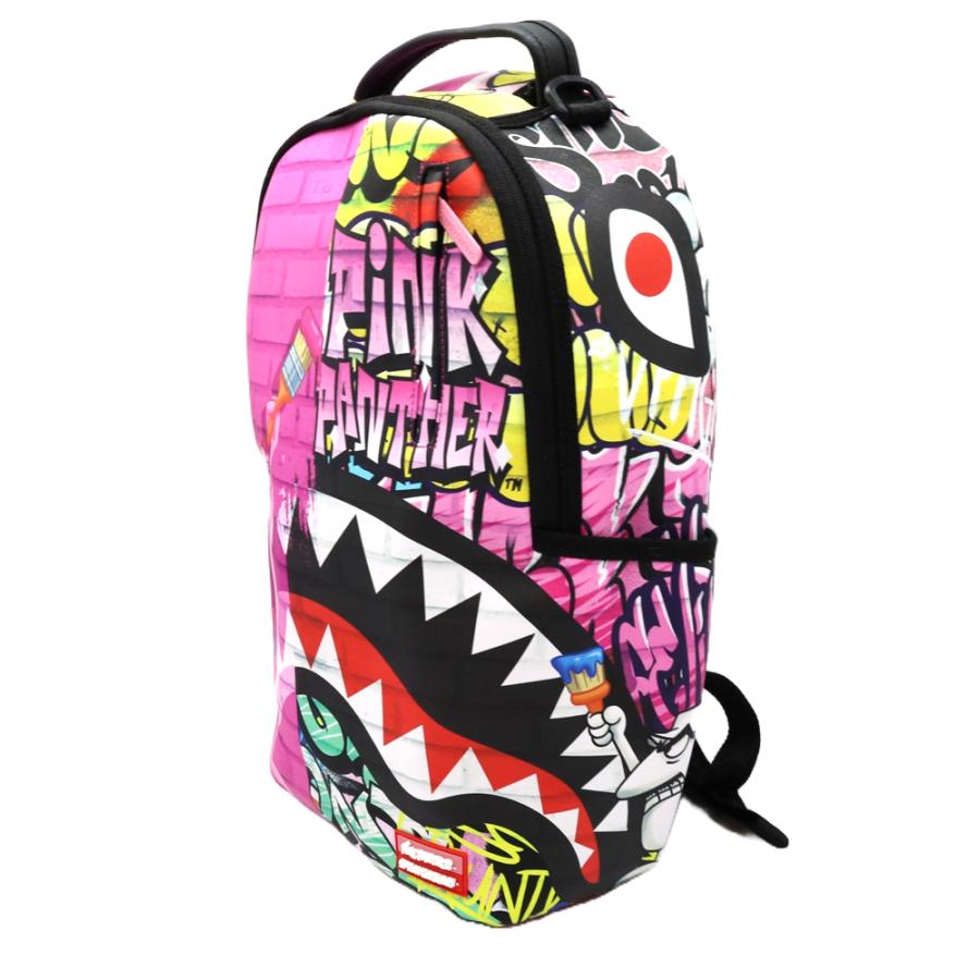 正規販売店 スプレーグラウンド Sprayground ピンクパンサー ペインティング シャークマウス リュックサック PINK ...