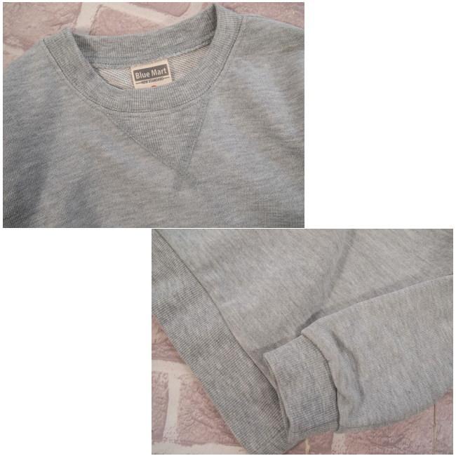 【メール便送料無料】男の子 子供服 無地 裏毛 トレーナー 27059 110/120/130/Blue Mart/ブルーマート/長袖/秋 ...