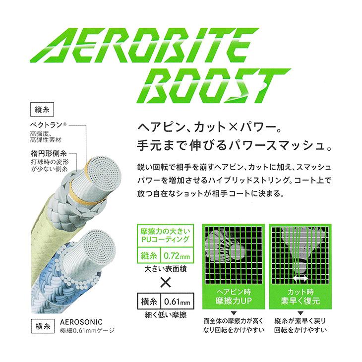 ヨネックス バドミントン ストリング ガット エアロバイトブースト BGABBT 特性 コントロール YONEX :yon-bgabbt ...