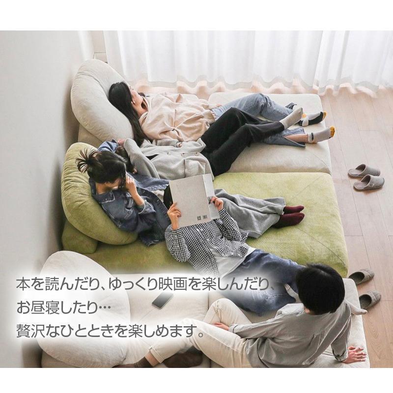 ソファーベッド 座椅子 1人掛け 一人用 シングル 置き畳 畳 3way ゆったり 一人暮らし ローソファ コンパクト クッション 極厚 2重クッション 北欧 おしゃれ : KAOMORI ...