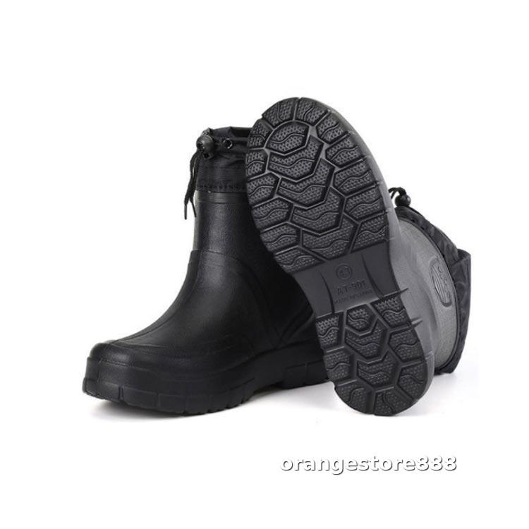 レインシューズ 裏ボア メンズ ショート長靴 防寒 保温 冬用 裏起毛 軽量 防水 雨 雪 アウトドア 防滑 洗車 通勤 通学 履きやすい 歩きやすい : y11272862a0b3 ...