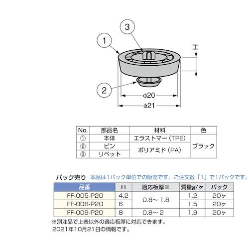 SUGATSUNE (200038091)脚端(Bタイプ) ( FF-009-P20 ) (メーカー取寄) : ORANGE TOOL TOKIWA - 通販 - Yahoo!ショッピング
