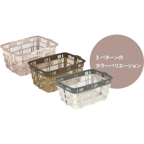 サンコー 折りたたみバスケット 103060 ニューバスケット ブラウン ( 10306000BR ) 三甲(株) : 3791471 ...