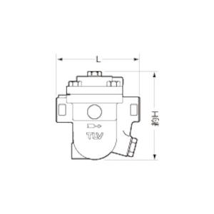 TLV フリーフロート・スチームトラップ (ねじ込み) /~1.0MPaG ( J3X-10-RC-15-FCD450 ) (株)テイエルブイ ...