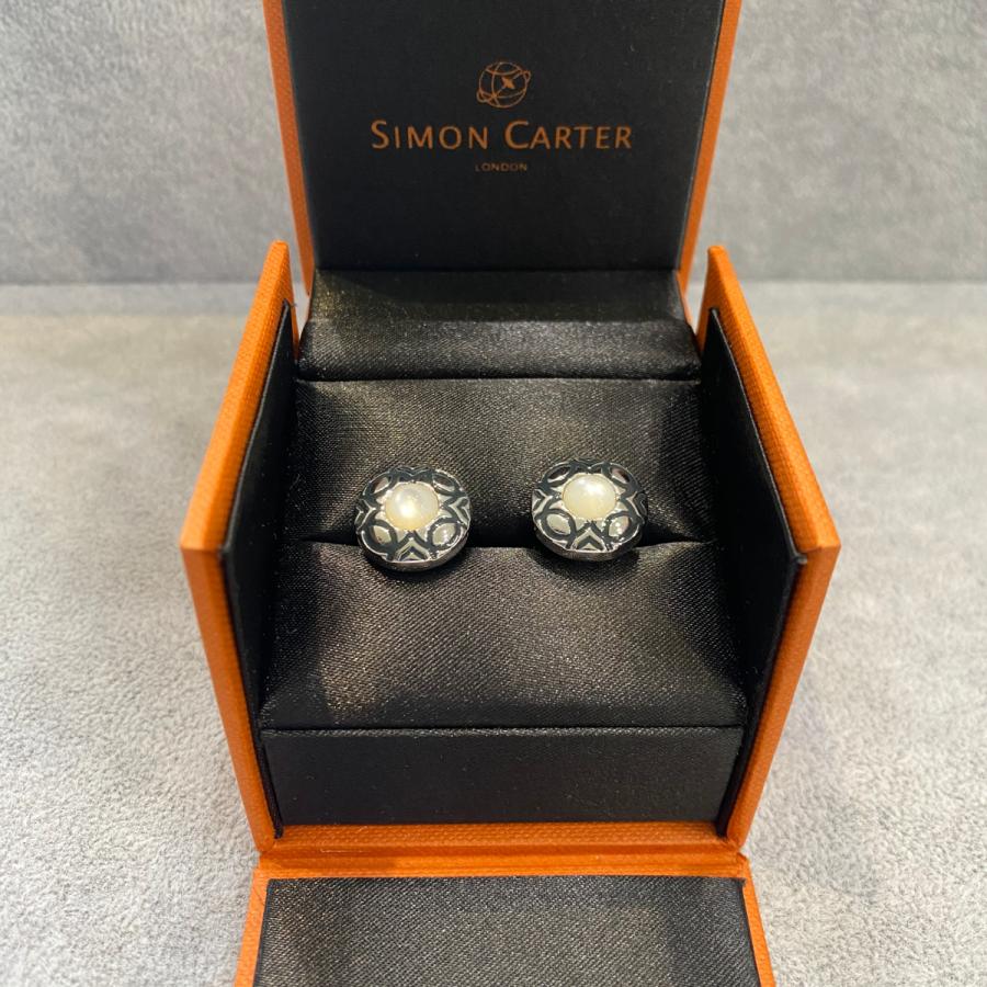 SIMON CARTER カフス サイモンカーター イギリス製 ホワイト シルバー : オーダースーツ清雅屋 - 通販 - Yahoo!ショッピング