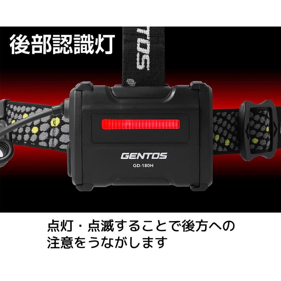GENTOS ジェントス LED ヘッドライト GD-180H USB充電式 懐中電灯 フラッシュライト ライト 強力 小型 充電式 防災 電池 電池式 : オレメカYahoo!ショッピング店 ...
