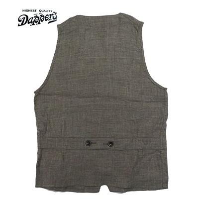 ダッパーズ リネンツイード ワークベスト Dapper's Classical Linen Work Vest 1712 : ORGAN - 通販 - Yahoo!ショッピング