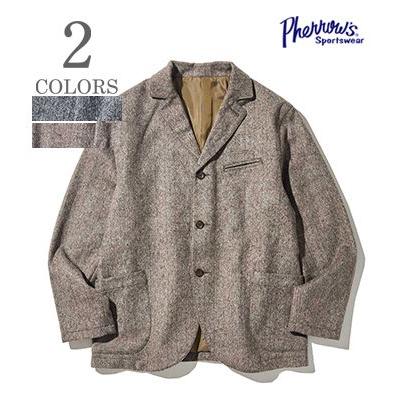 Pherrow's フェローズ ウール混 ヘリンボーン サックジャケット テーラードジャケット PHERROW'S SACK JACKET 23W-PWSC1 : ORGAN - 通販 ...