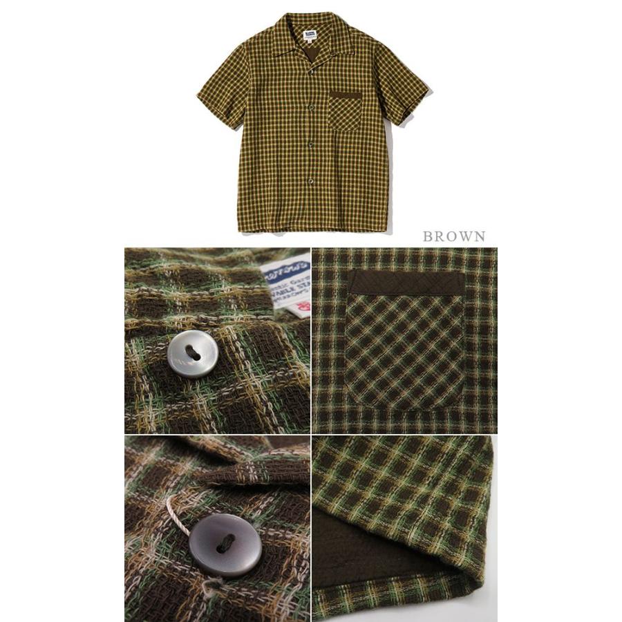 PHERROWS フェローズ 半袖|接結|ダブルガーゼ|オープンカラーシャツ『BEACH SHIRT』【アメカジ・カレッジ】24S-PSSS1 Pherrow's（フェローズ） 半袖 接結 ダブルガーゼ オープンカラー