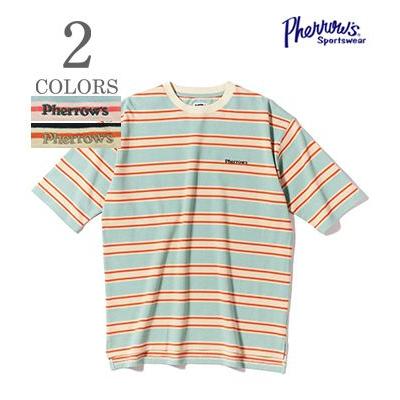 Pherrow's フェローズ 半袖 ビックシルエット マルチボーダー PHERROW'SMULTI BORDER TEE 25S-PBBT1 : ORGAN - 通販 - Yahoo!ショッピング