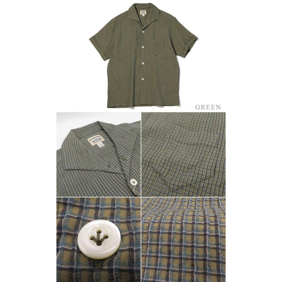 Pherrow's（フェローズ） 半袖 シアサッカー チェック イタリアン