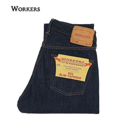 WORKERS ワーカーズ 13.75oz.|米綿|スリムテーパードジーンズ『Slim Tapered Jeans』【アメカジ・ワーク】802 WORKERS ワーカーズ 13.75oz. 米綿 スリムテーパードジーンズ WORKERS