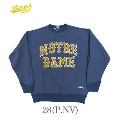 BARNS OUTFITTERS バーンズ 裏毛 マックスウェイト クルーネック スウェット MAX WEIGHT SWEAT NOTRE DAME BR-23340 : ORGAN - 通販 ...