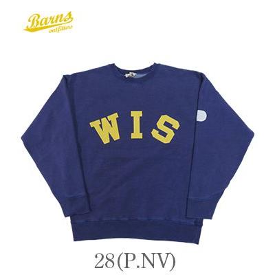 BARNS OUTFITTERS バーンズ 裏毛 クルーネック スウェット ATHLETIC SWEAT WISCONSIN BR-23427 : ORGAN - 通販 - Yahoo!ショッピング